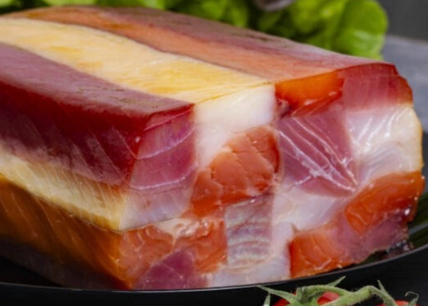 Seafood Checker Rulet (1 lb Average) Tuna, Salmon - CAVIARMAN GOURMET
